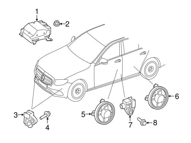 Genuine Mercedes 0049906250 Air Bag Control Module Nut - Mercedes