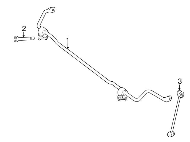 Genuine Mercedes 0049906605 Stabilizer/Sway Bar Bar Bracket Bolt; Rear ...
