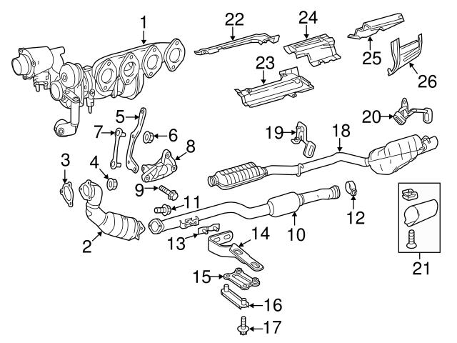 Genuine Mercedes 0049907250 Turbocharger Nut - Mercedes | 0029903950