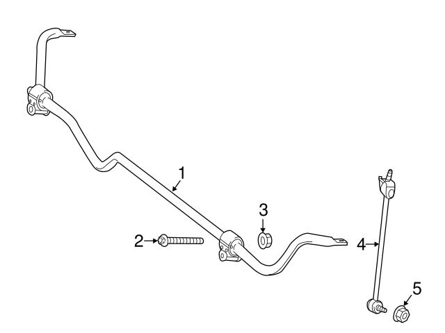Genuine Mercedes 0049908804 Stabilizer/Sway Bar Bar Bracket Bolt; Left ...