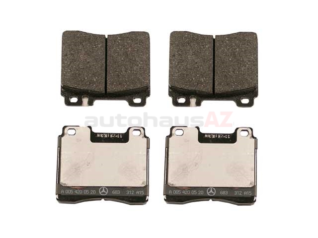 Genuine Mercedes 005420052041, A005420052041 Brake Pad Set; Front ...