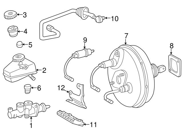 Genuine Mercedes 005430650164 Brake Master Cylinder - Mercedes | 0054306501