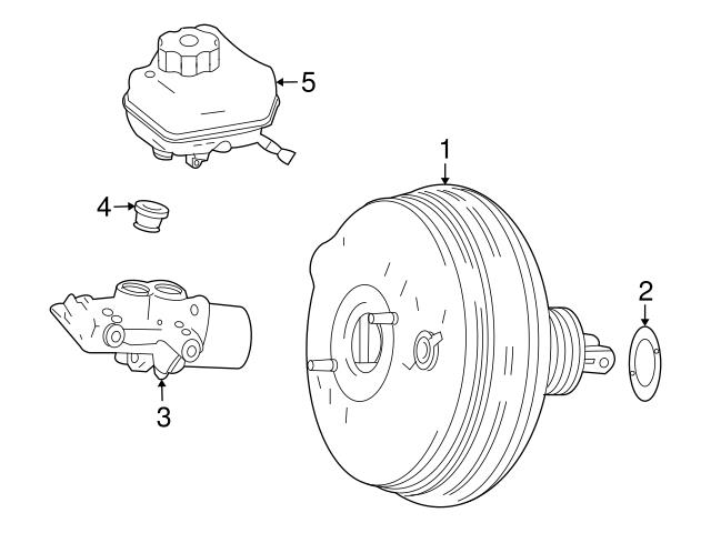 Genuine Mercedes 005430803028 Power Brake Booster/Servo - Mercedes ...