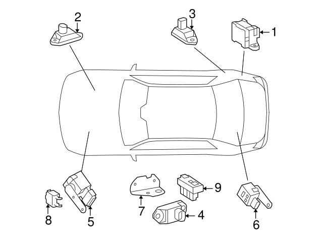 Genuine Mercedes 0009052700 Suspension Yaw Sensor - Mercedes