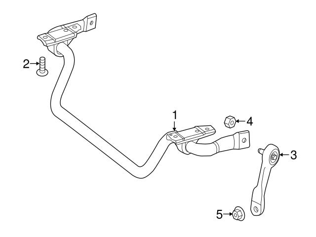 Genuine Mercedes 005990485064 Stabilizer/Sway Bar Link Nut; Left Upper ...