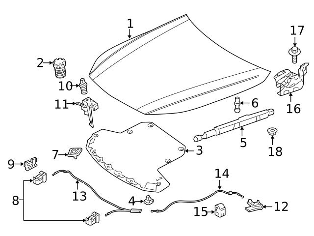 Genuine Mercedes 0059906450 Hood Hinge Nut; Left, Right - Mercedes ...