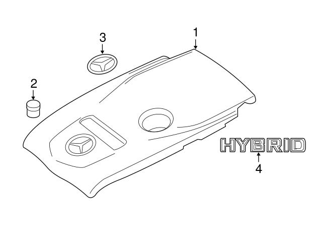 Genuine Mercedes 0059971989 Engine Cover Clip - Mercedes