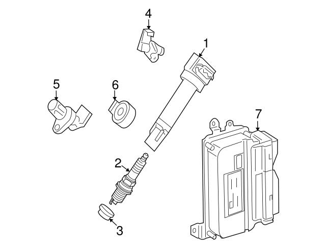 Genuine Smart 0061533928 Crankshaft Position Sensor - Smart