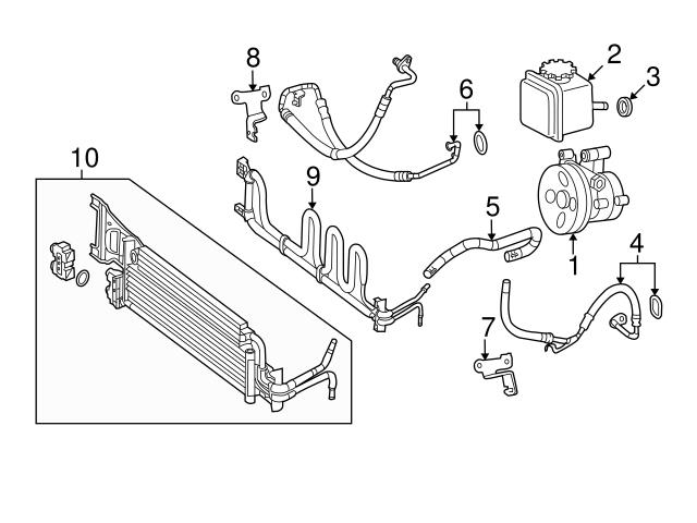 Genuine Mercedes 006466450180 Power Steering Pump - Mercedes ...