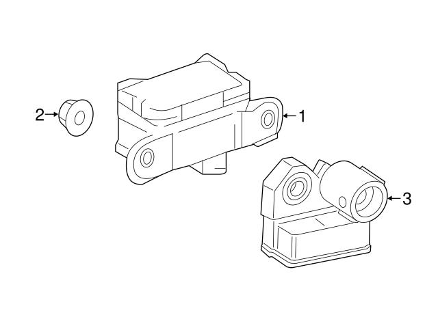 Genuine Mercedes 0065422618 Suspension Yaw Sensor - Mercedes