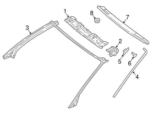 Genuine Mercedes 0069901712 Roof Molding Screw; Left, Right - Mercedes