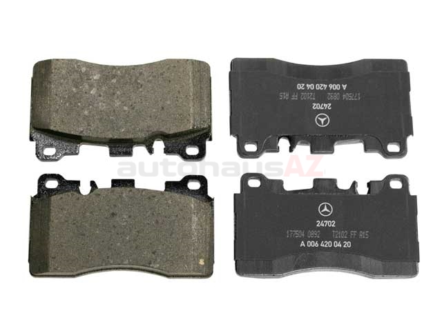 Genuine Mercedes 0074207220 Brake Pad Set; Rear - Mercedes | 0064200820 ...