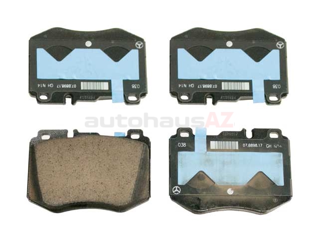 Genuine Mercedes 0084201920, A0084201920 Brake Pad Set; Front ...