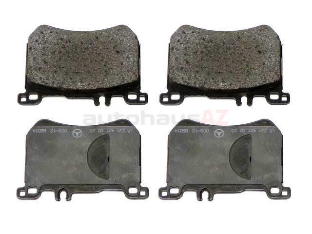 Genuine Mercedes 0084203520, A0084203520 Brake Pad Set; Front ...