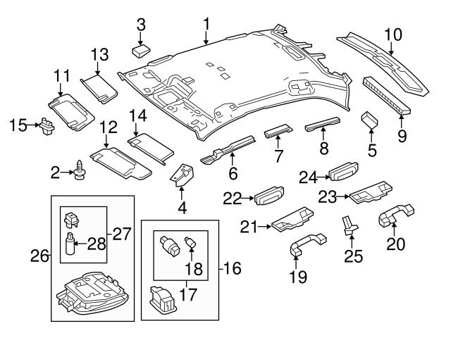 Genuine Mercedes 0089887378 Headliner Clip - Mercedes | 0019914098
