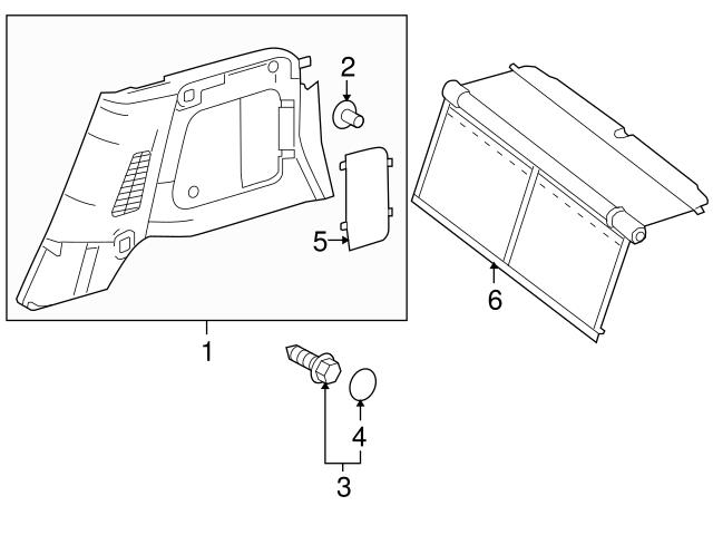 Genuine Smart 0119887678 A Pillar Trim Panel Clip - Smart | 0069884378