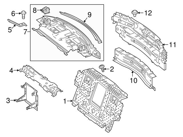 Genuine Mercedes 0119906904 Partition Panel Screw - Mercedes