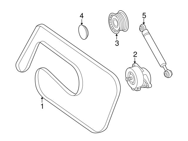 Genuine Mercedes 0119979692 Serpentine Belt - Mercedes | 0119978692