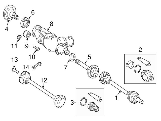 Genuine Mercedes 014997144664 Axle Output Shaft Seal; Right - Mercedes ...
