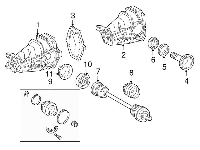 Genuine Mercedes 020997254764 Axle Shaft Seal; Rear - Mercedes ...