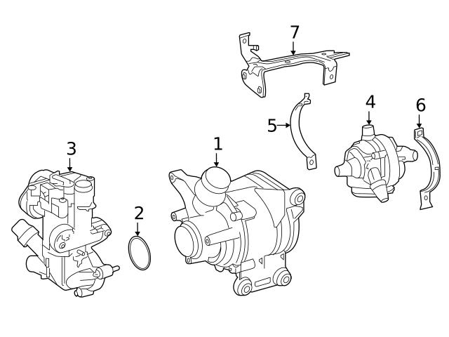 Genuine Mercedes 0289973545 Thermostat Housing Gasket - Mercedes