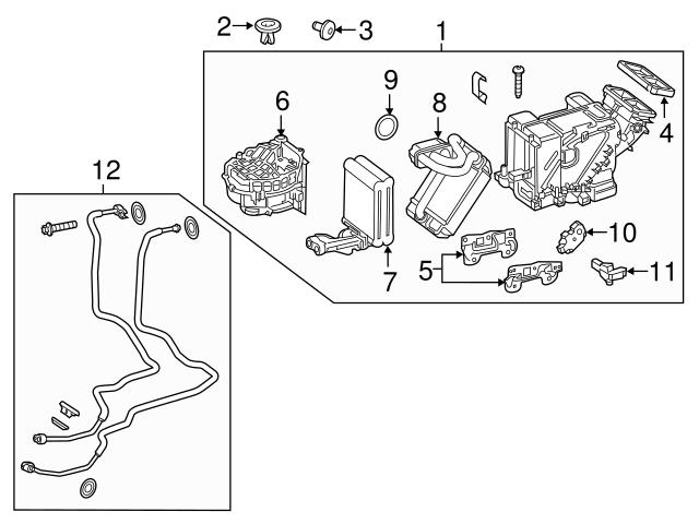 Genuine Mercedes 0309972048 Heater Core Seal; Rear, Front - Mercedes