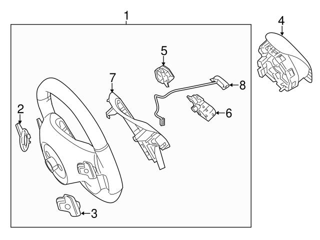Genuine Mercedes 09946408139107 Steering Wheel Trim - Mercedes