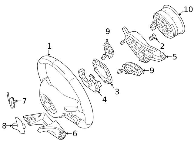 Genuine Mercedes 0994649605 Horn Contact Ring - Mercedes | 0994643406 ...
