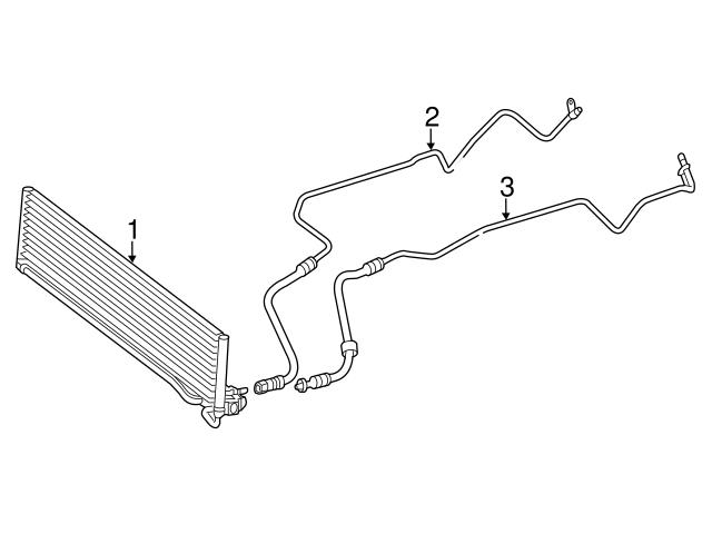 Genuine Mercedes 0995000400 Auto Trans Oil Cooler - Mercedes