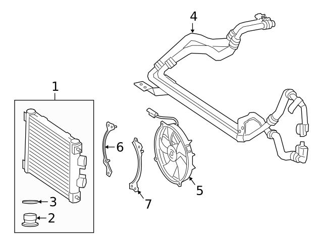 Genuine Mercedes 0995000401 Oil Cooler - Mercedes | 099500040164