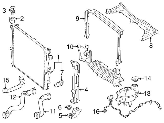 Genuine Mercedes 0995001703 Radiator - Mercedes