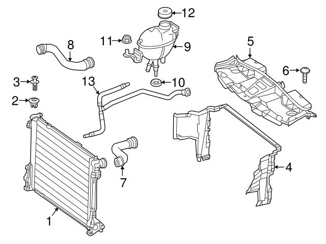Genuine Mercedes 0995002603, 099500260328 Radiator; DELNNA - Mercedes