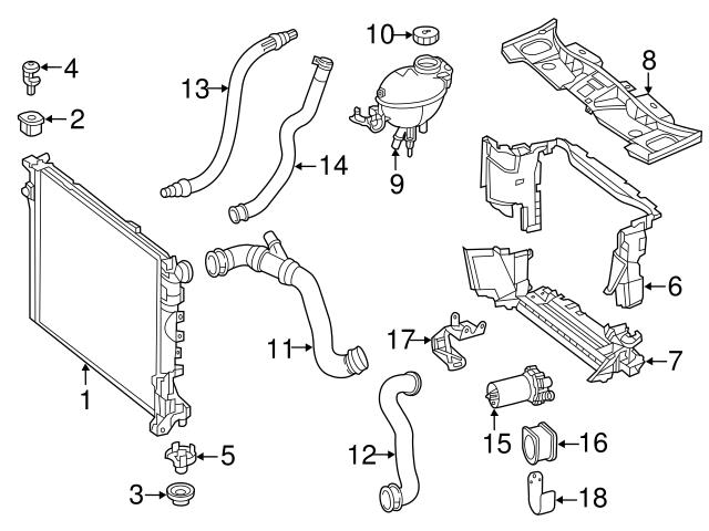 Genuine Mercedes 0995003803 Radiator - Mercedes