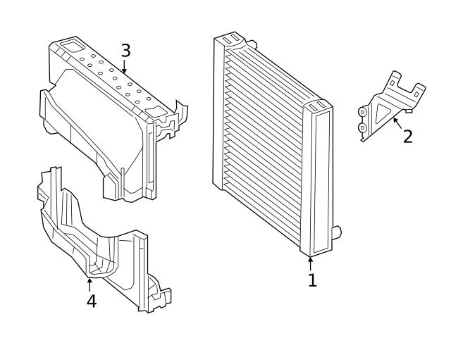 Genuine Mercedes 0995004003 Radiator - Mercedes