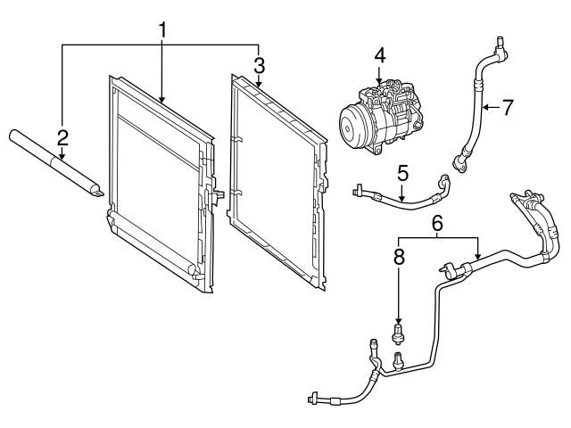 Genuine Mercedes 099504091864 A/C Condenser Frame Mount | 0995040918