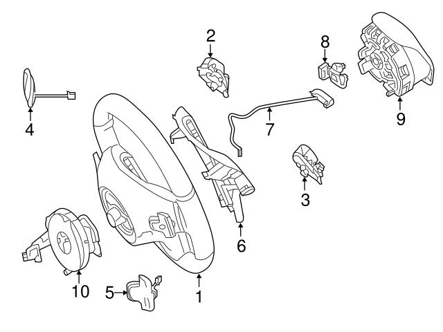 Genuine Mercedes 099540120564 Steering Wheel Wiring Harness - Mercedes ...
