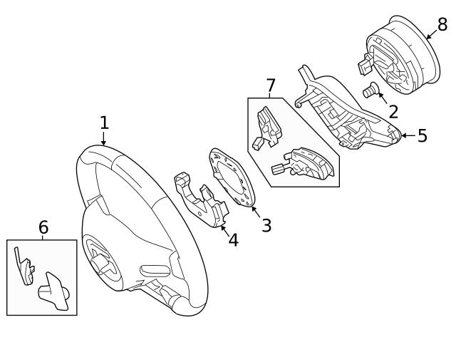 Genuine Mercedes 09990553049051 Steering Wheel Transmission Shift ...