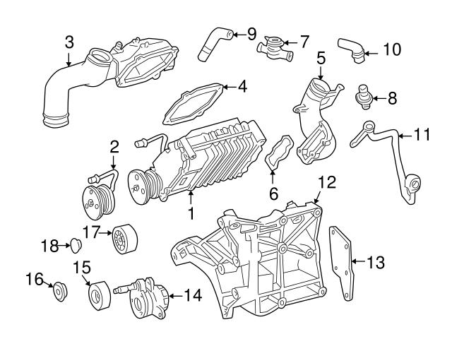 Genuine Mercedes 1110980437 Air Intake Hose - Mercedes