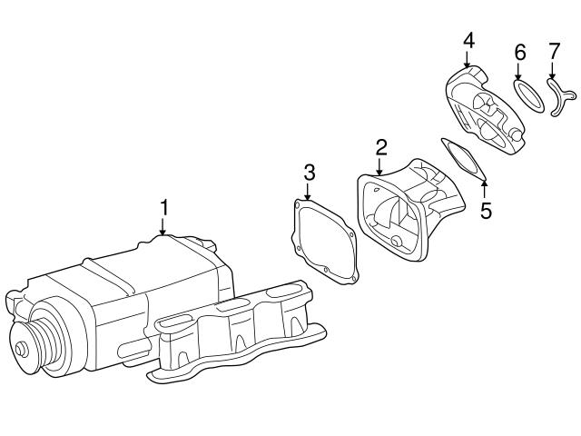 Genuine Mercedes 1121410240 Supercharger Bracket - Mercedes