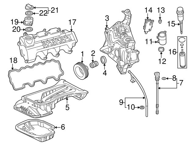 Genuine Mercedes 112180006564 Oil Cooler - Mercedes | 1121800065 1121880601