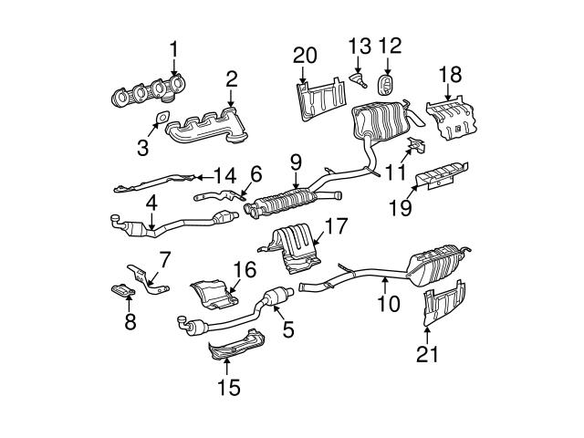 Genuine Mercedes 1131402009 Exhaust Manifold; Right - Mercedes