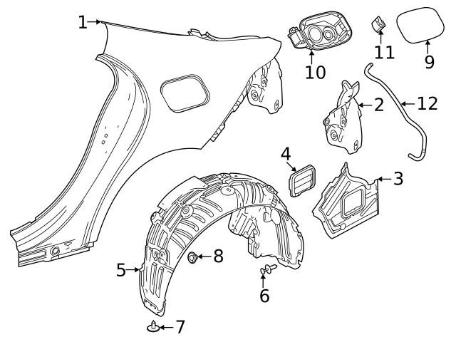 Genuine Mercedes 1186390000 Sunroof Drain Hose - Mercedes | 2386390000