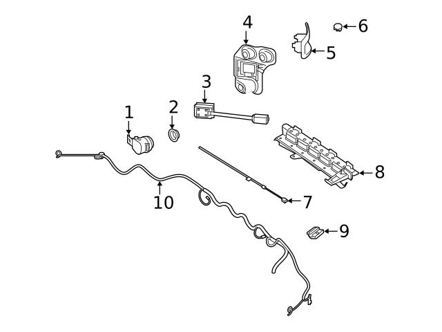 Genuine Mercedes 1188851301 Anti-Theft Infrared Sensor Bracket - Mercedes