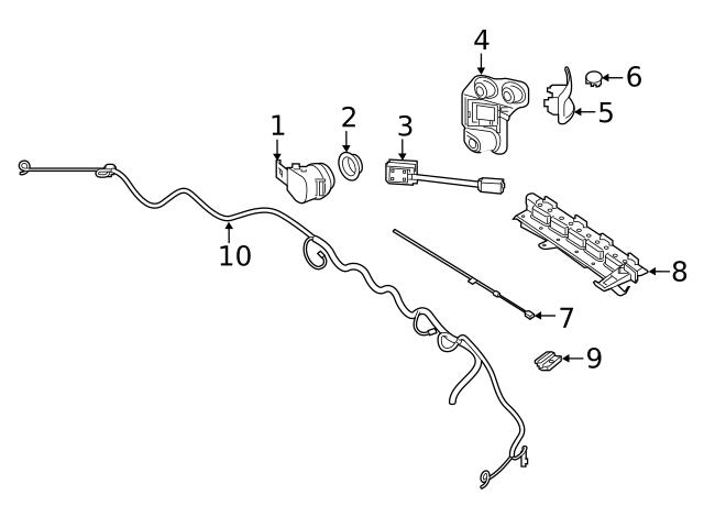 Genuine Mercedes 1188853702 Anti-Theft Infrared Sensor Bracket - Mercedes