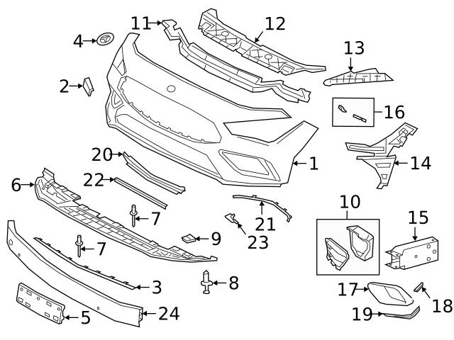Genuine Mercedes 1188859001 Bumper Trim Cover; Right Lower - Mercedes