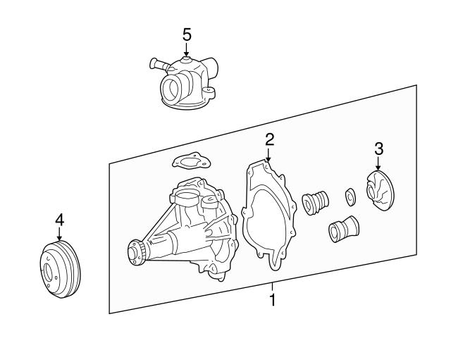 Genuine Mercedes 1192011530 Engine Coolant Inlet Flange - Mercedes