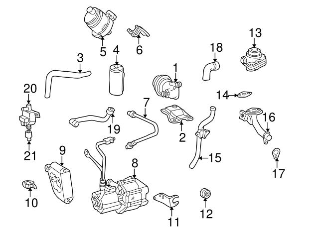 Genuine Mercedes 1201410080 Air Injection System Control Valve Gasket ...