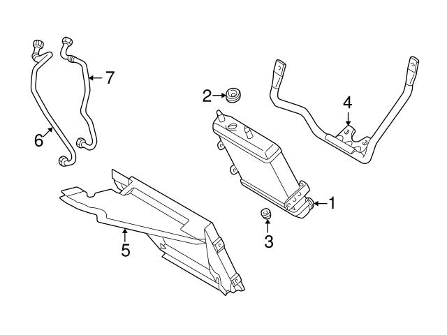 Genuine Mercedes 1269976181 Engine Oil Cooler Insulator; Right Upper ...