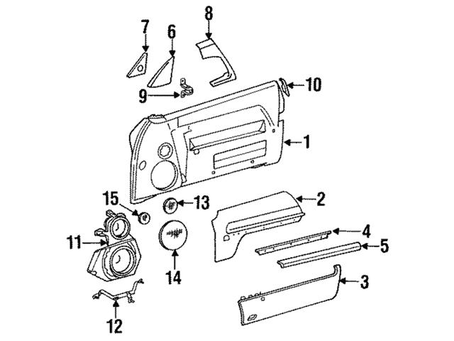 O.E.M. 0069885778, 0018010731 Interior Panel Clip - Mercedes