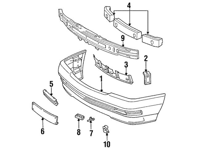 Genuine Mercedes 1298850914 Ambient Air Temperature Sensor Bracket ...